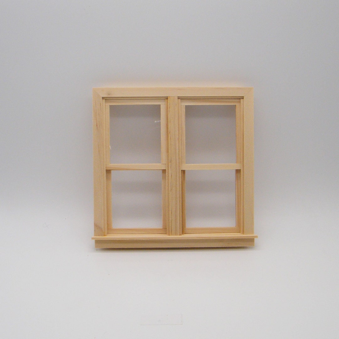 Dollhouse Miniature Side-by-side Tradional Window by Houseworks Ltd - Etsy