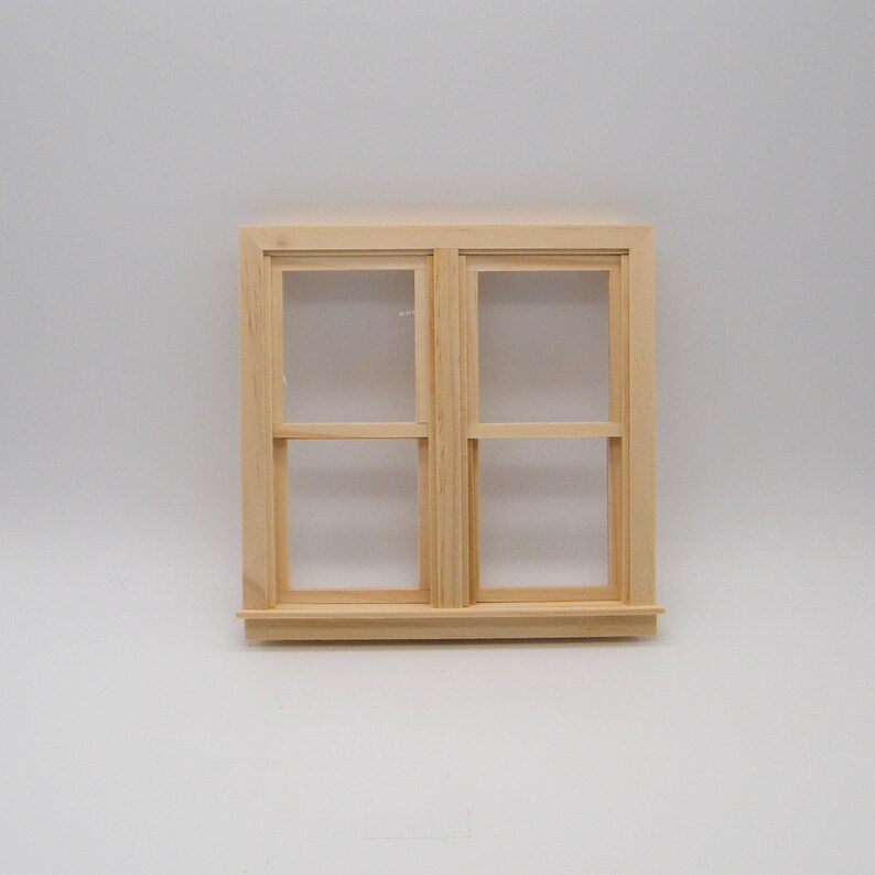 Dollhouse Miniature Side-by-side Tradional Window by Houseworks Ltd - Etsy