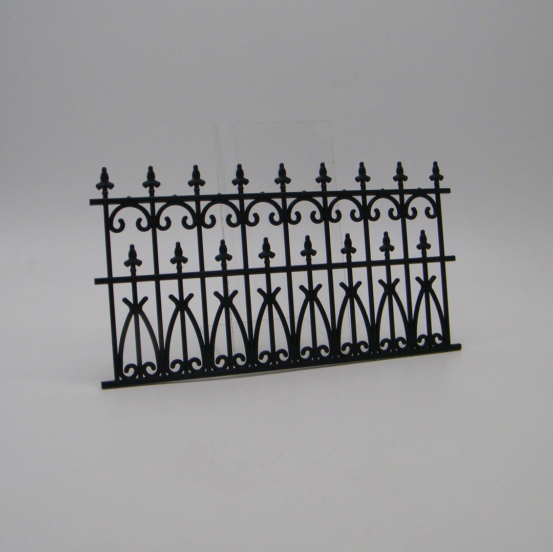 Dollhouse Miniature Plastic Ornate Fence by Handley House - Etsy