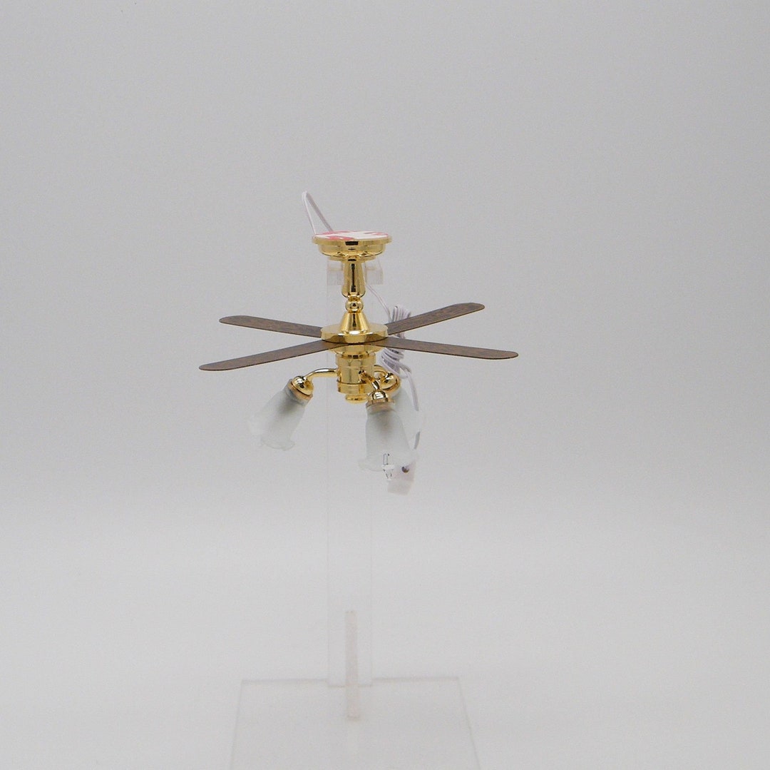 Dollhouse Miniature 12-volt Ceiling Fan by Houseworks Ltd - Etsy