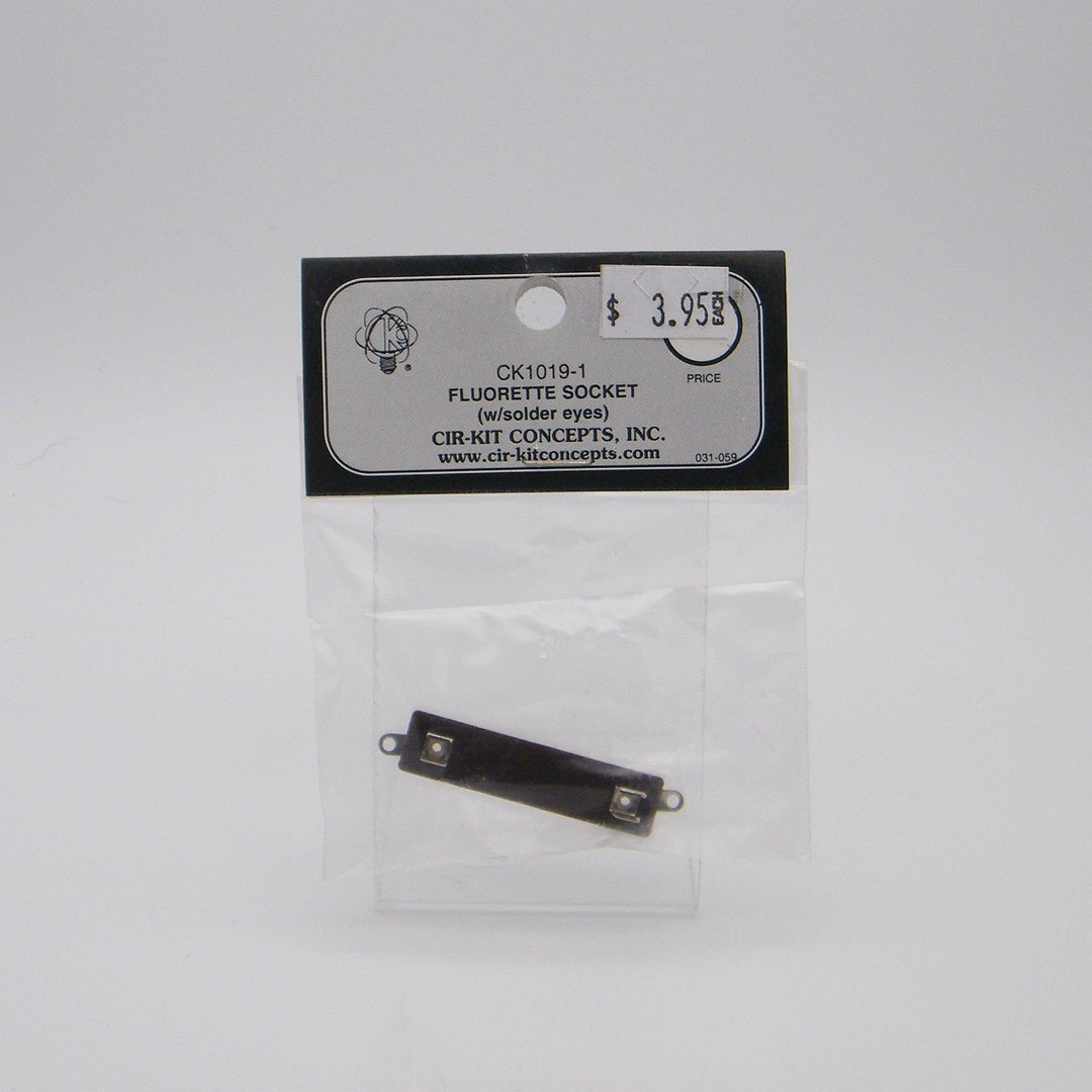 Dollhouse Miniature 12 Volt Fluorette Socket by Cir-kit Concepts - Etsy