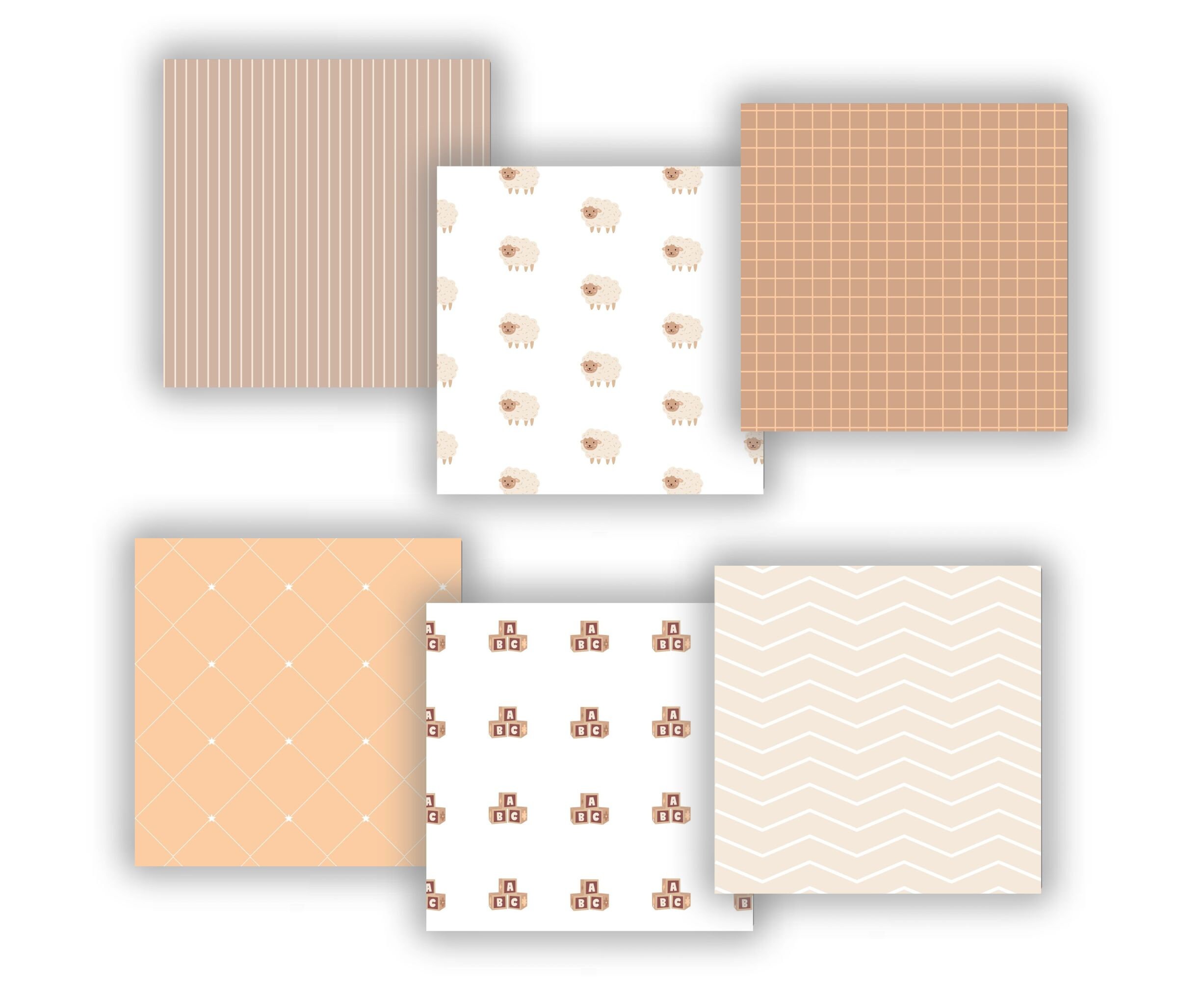 Digital Papers | Sweet Baby | A4 Size | Instant Download | JPG Files ...