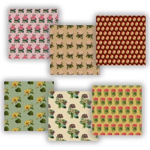 Digital Papers | Green Garden | A4 Size | Instant Download | JPG Files ...