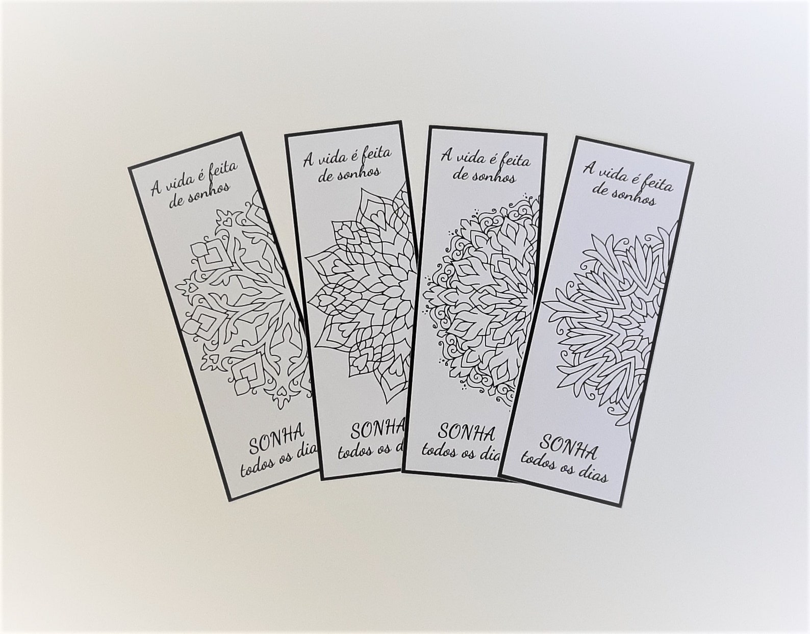 Printable Coloring Bookmarks | Mandala Patterns | JPG File | PDF File ...