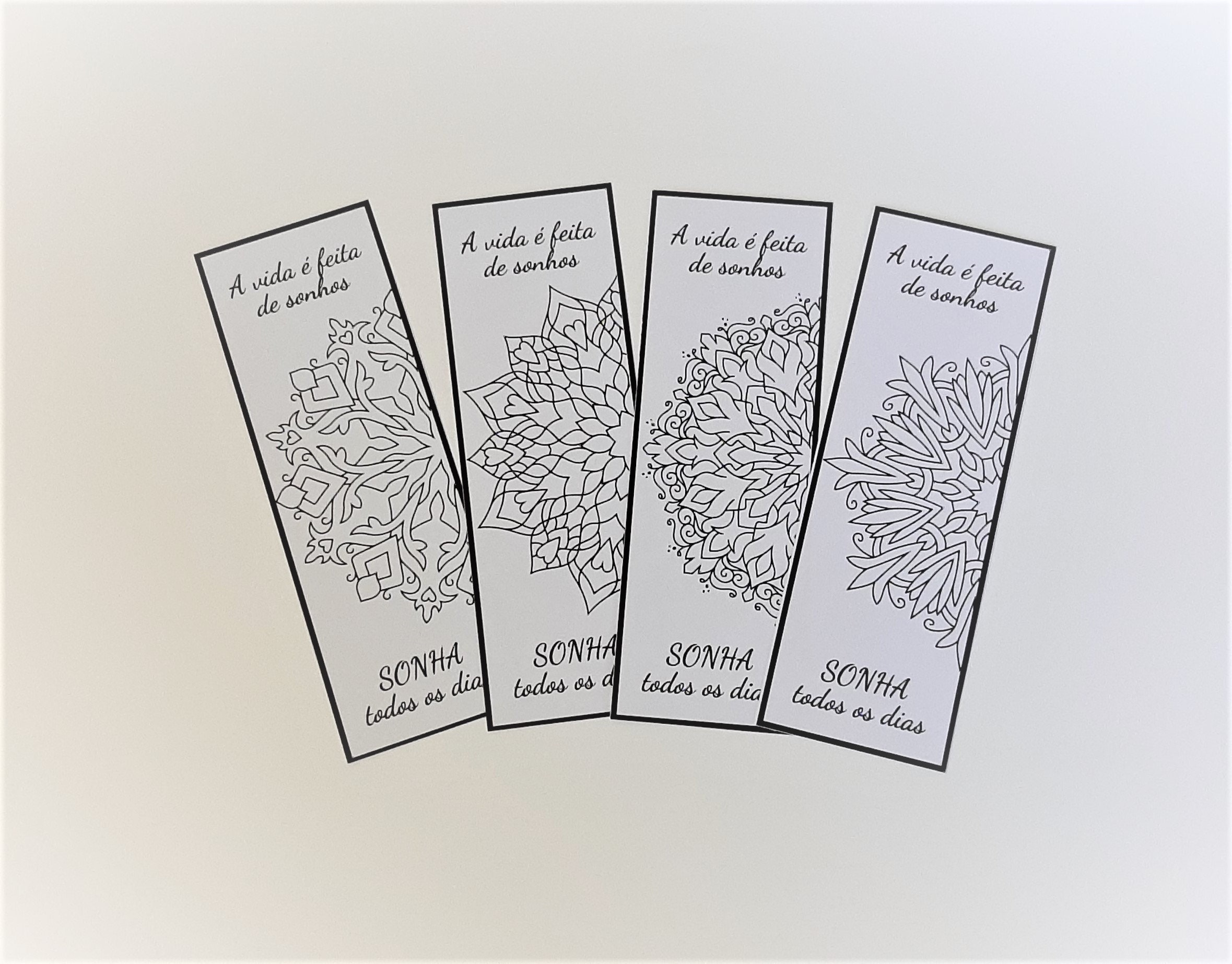 Printable Coloring Bookmarks | Mandala Patterns | JPG File | PDF File ...