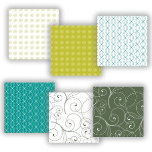 Digital Papers | Swirl Patterns | A4 Size | Instant Download | JPG ...