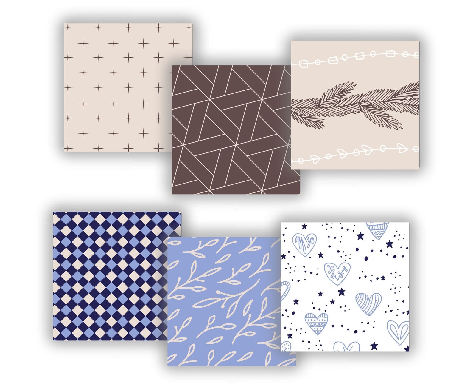 Digital Papers | Frosty January | A4 Size | Instant Download | JPG ...