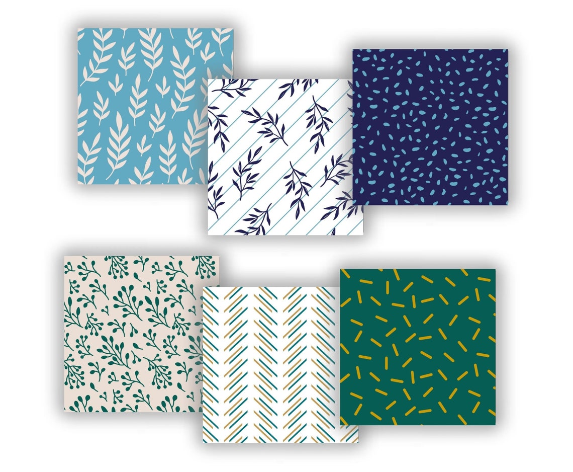 Digital Papers | Frosty January | A4 Size | Instant Download | JPG ...