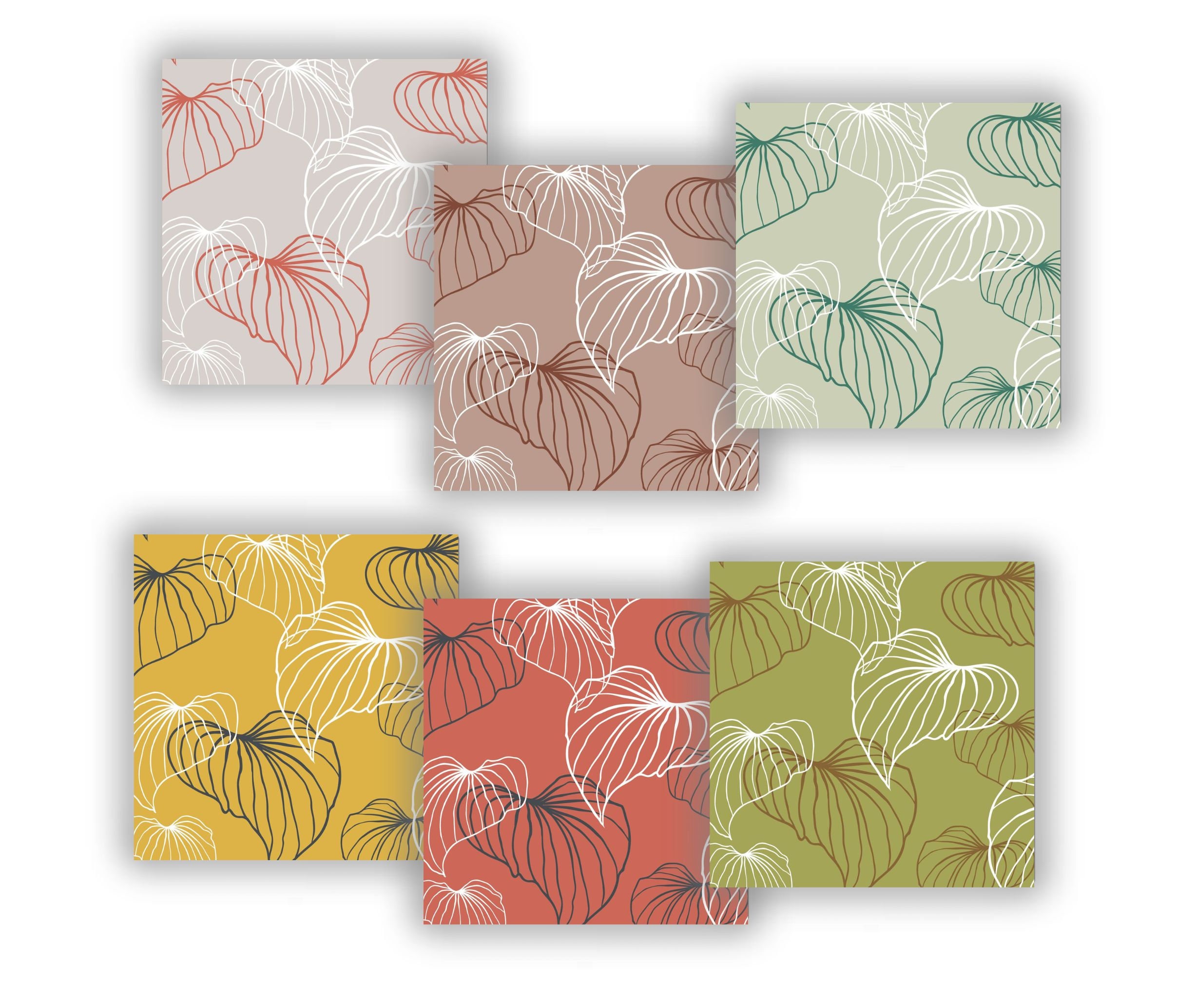 Digital Papers | March Leaves | A4 Size | Instant Download | JPG Files ...