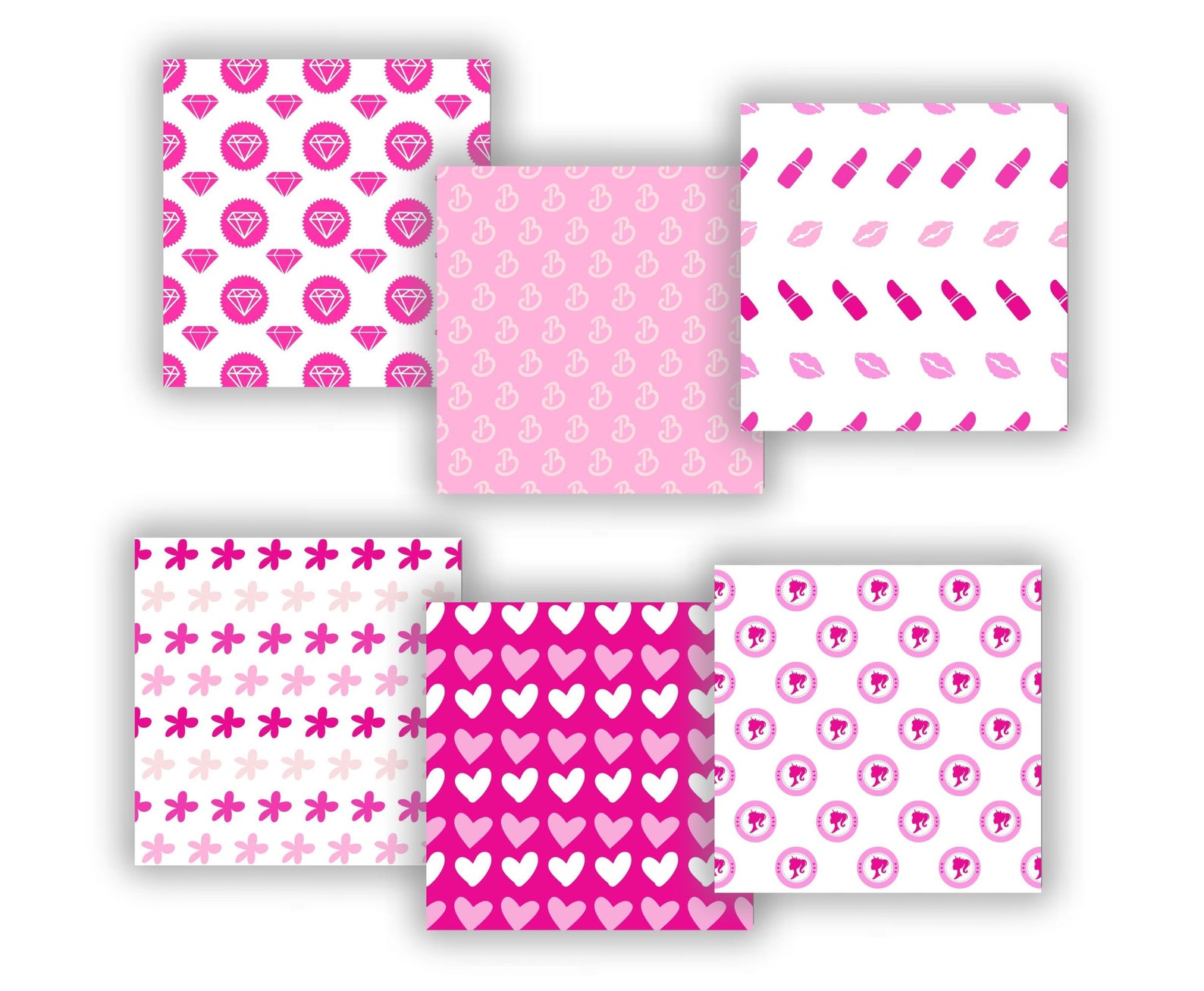 Digital Papers Barbie 2023 A4 Size Instant Download JPG Patterns ...