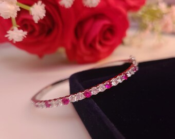 Lab Created Diamond Tennis Bracelet - Etsy