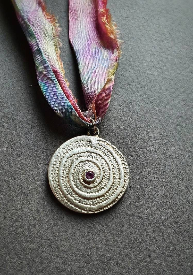 Gratitude Necklace Unique Spiral Pendant Goddess Talisman - Etsy