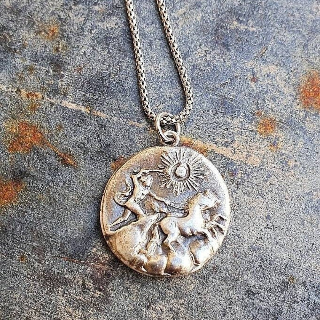 Antique Coin Pendant, Roman Coin Replica Necklace, Antique Wax Seal ...