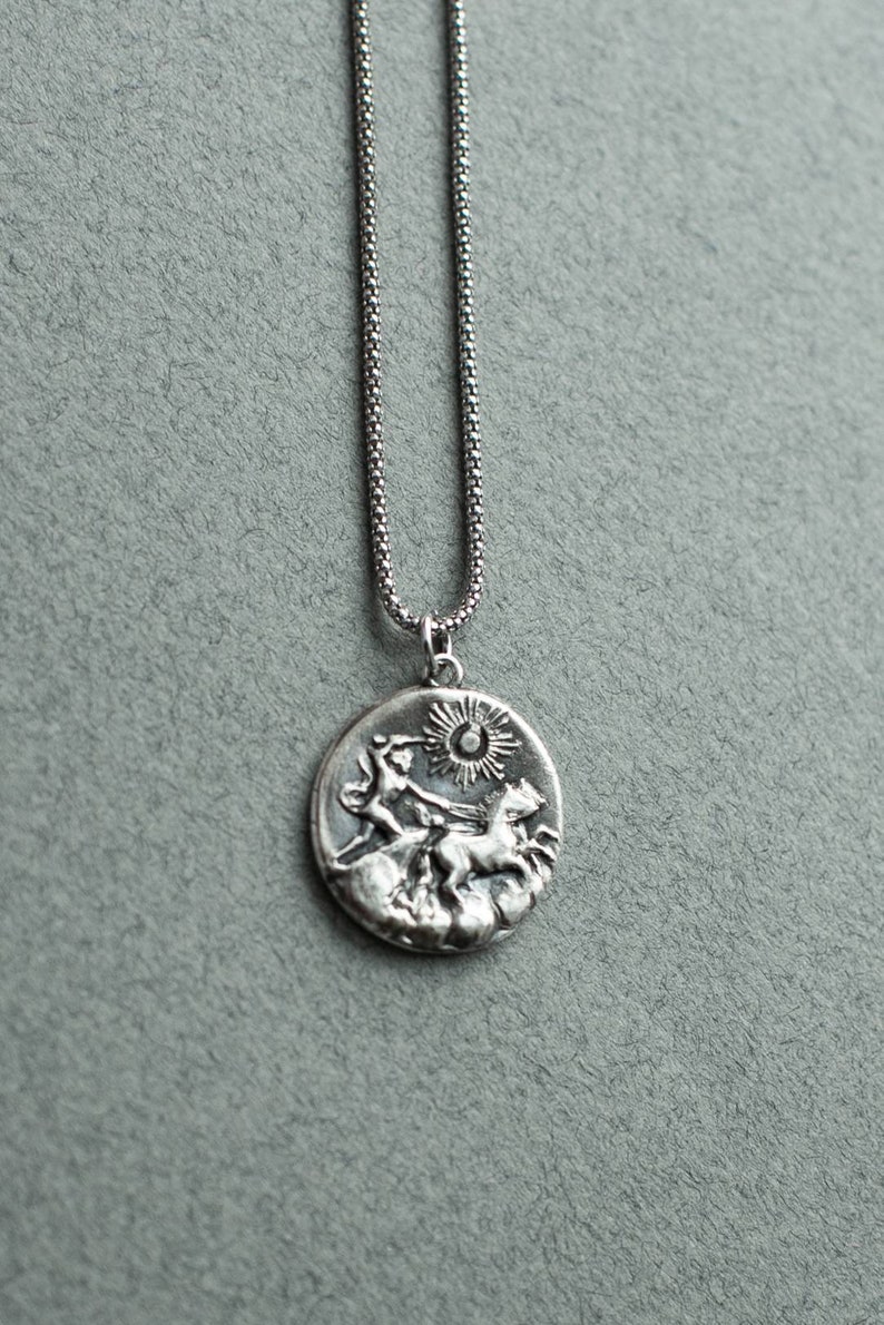 Antique Coin Pendant Roman Coin Replica Necklace Antique Wax - Etsy