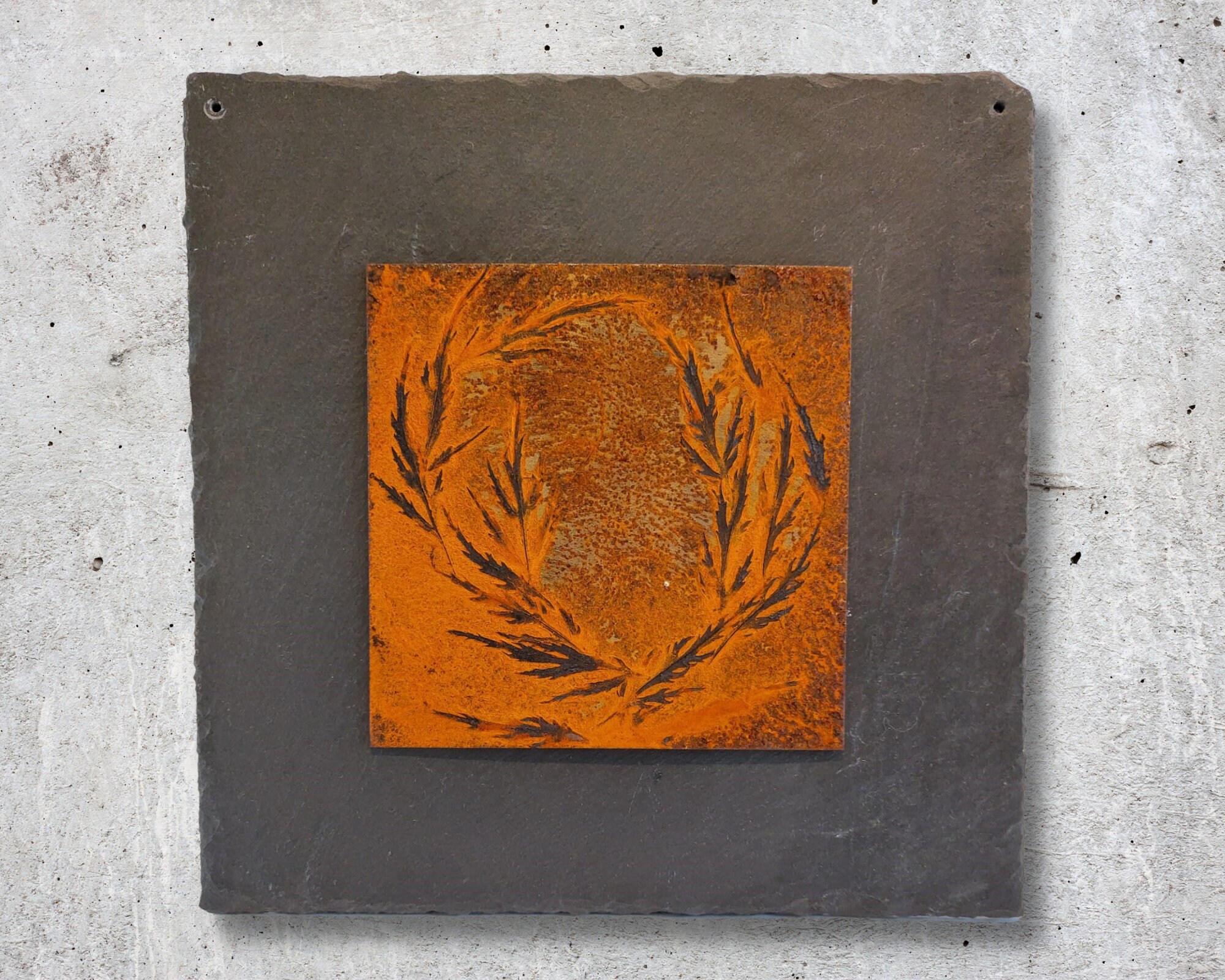 Wanddeko Rost Kleines Metallbild mit echtem Rost auf - Etsy.de