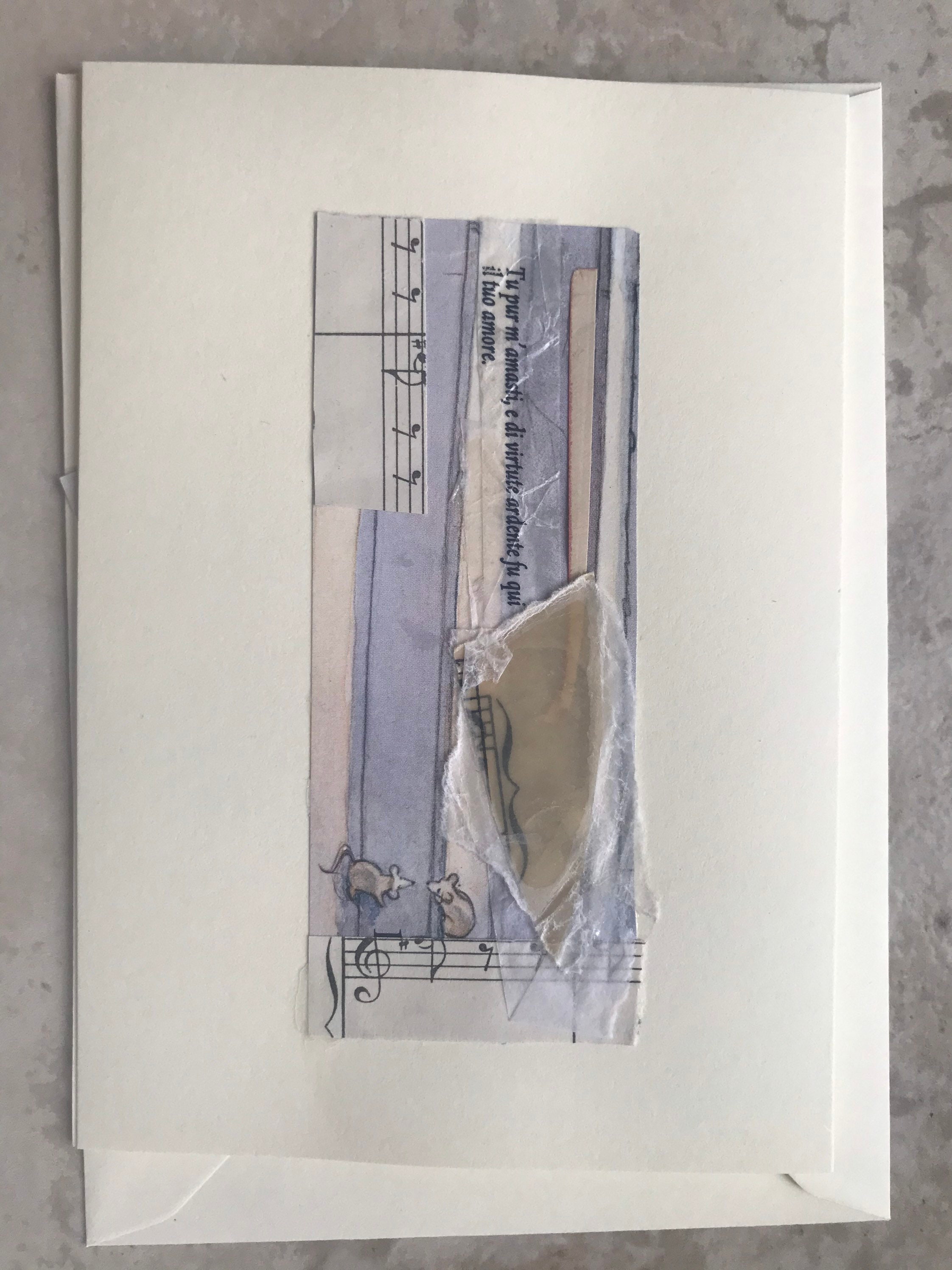 Handmade Paper Collage Greetings Cards Set of Four. - Etsy