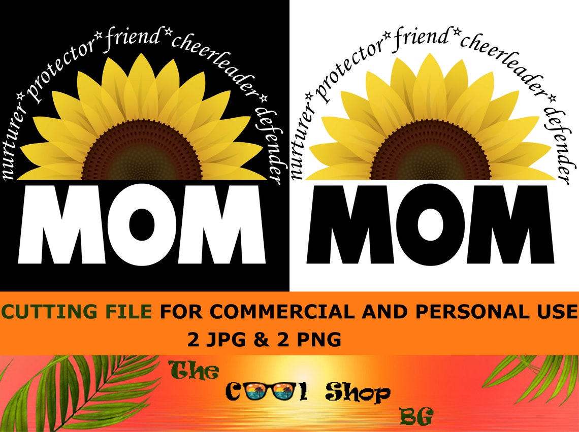Sunflower Mom Png, Mother Png, Mom Png, Mother's Day Png, Mom Quote Png ...