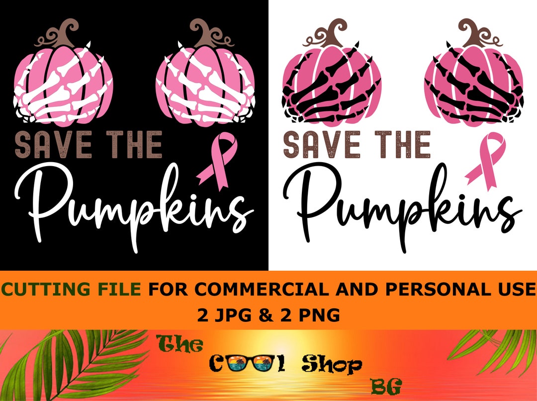 Save the Pumpkins Png Breast Cancer Png Cancer Ribbon Png - Etsy
