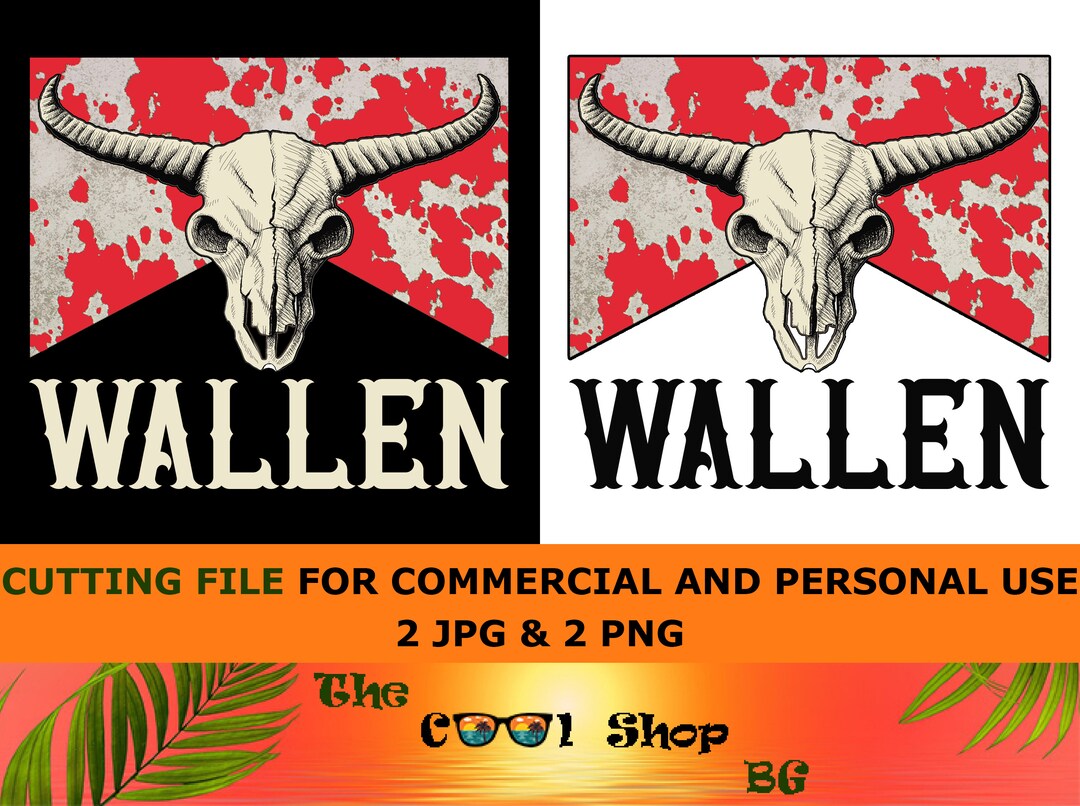 Wallen Bull Png Country Western Png Cowboy Digital Design - Etsy