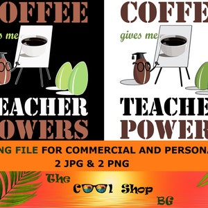 Funny Teacher PNG Coffee Teacher PNG Teacher Life Shirt - Etsy