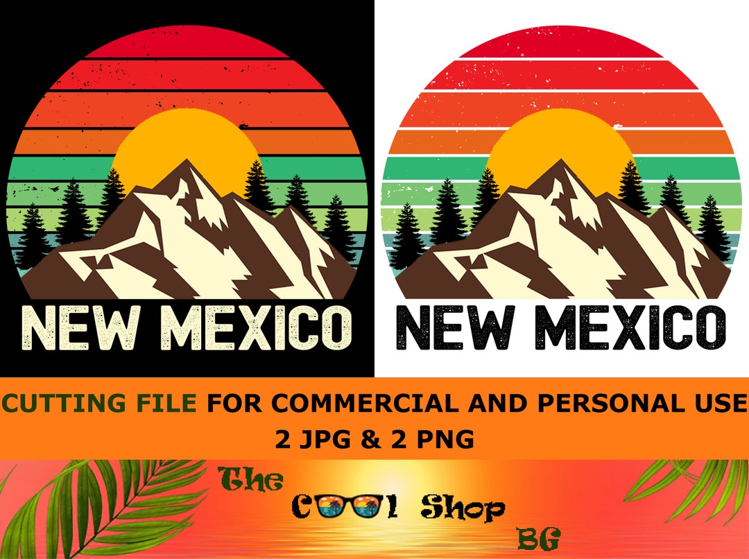 Retro New Mexico Vintage Sublimation Png, New Mexico Sunset Png Design ...