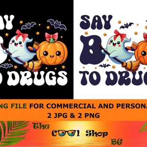 Say Boo to Drugs Png, Red Ribbon Week Png, Say No to Drugs, Drug-free ...