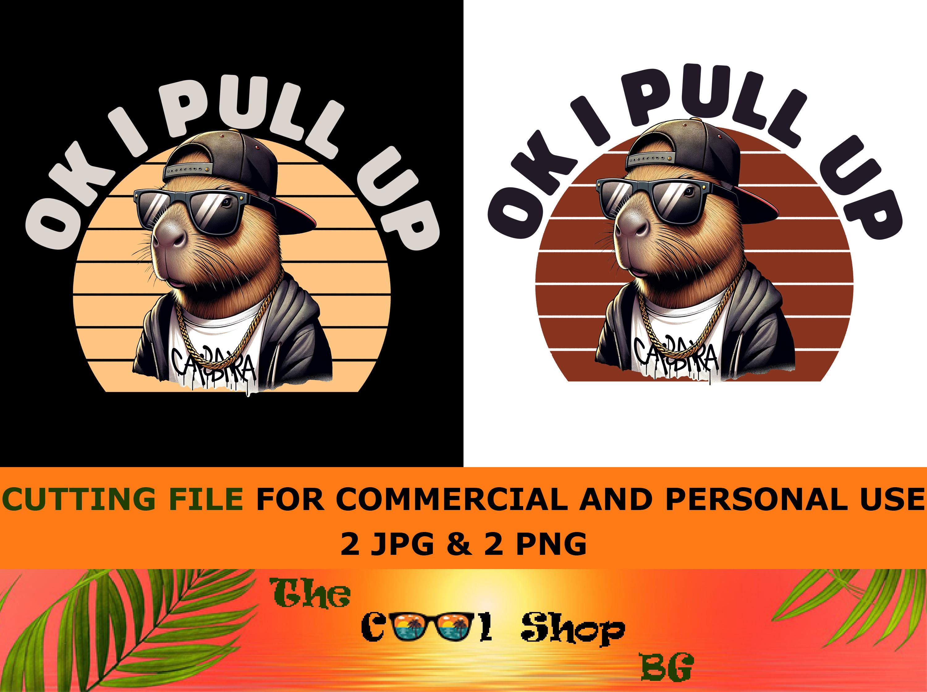Ok I Pull up Capybara Png, Capybara Meme Png Jpg, Unisex Meme Shirt Png ...