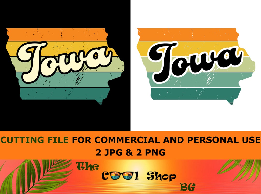 Retro Iowa Vintage Sublimation Png, Iowa Sunset Png Design, Mountains ...