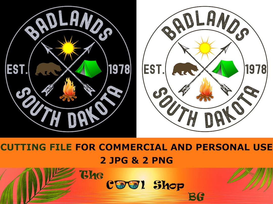 Badlands National Park Est. 1978 Png, Travel Stamp Clipart, Printable ...