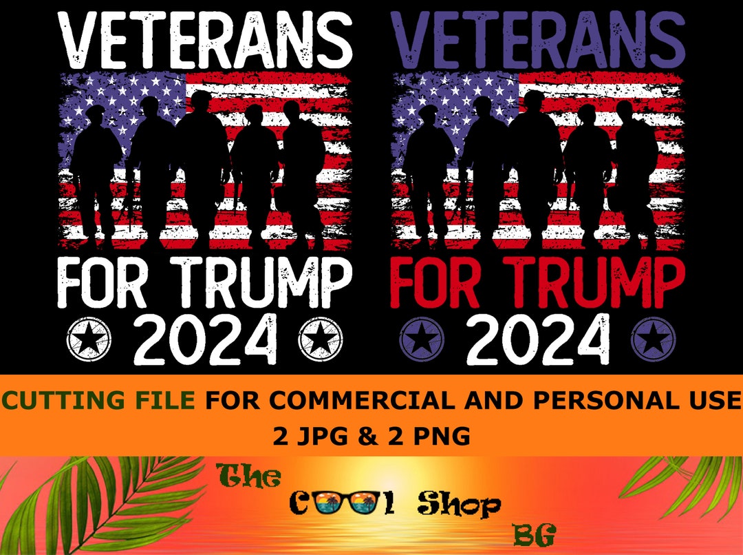 Veterans for Trump 2024 Png, Trump Png 2024, Trump for A Second Term ...