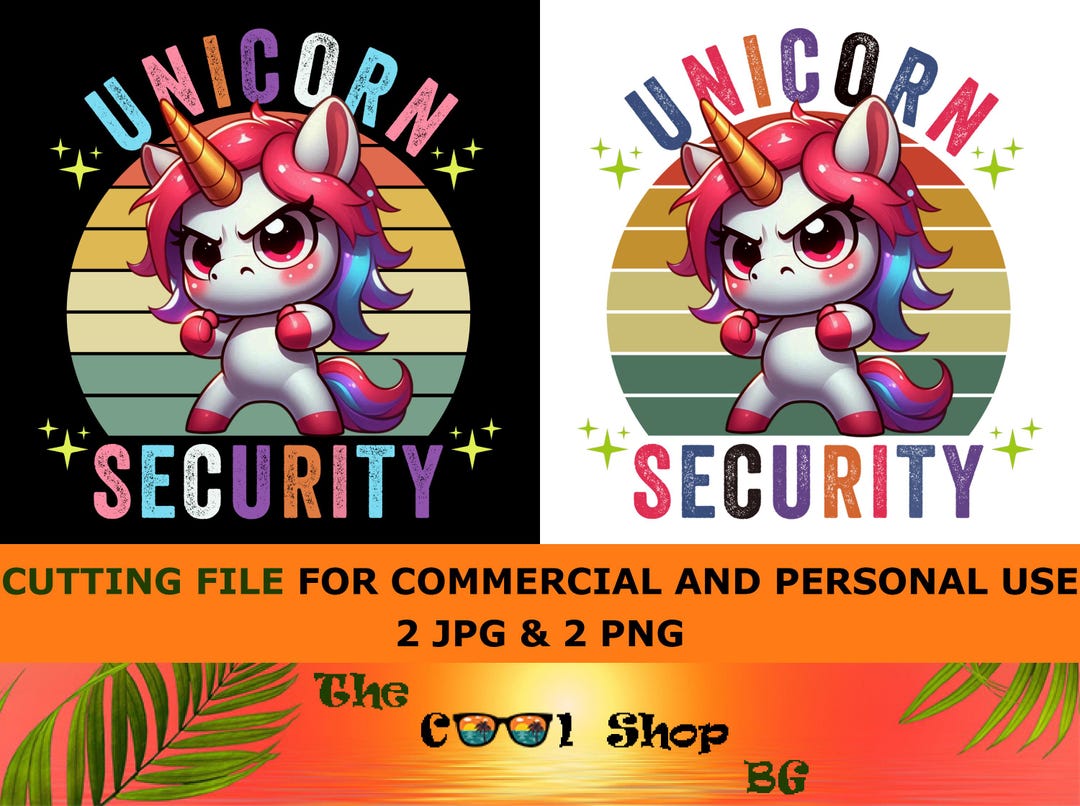 Unicorn Security Png, Unicorn Sublimation Png Design, Cute Unicorn Png ...