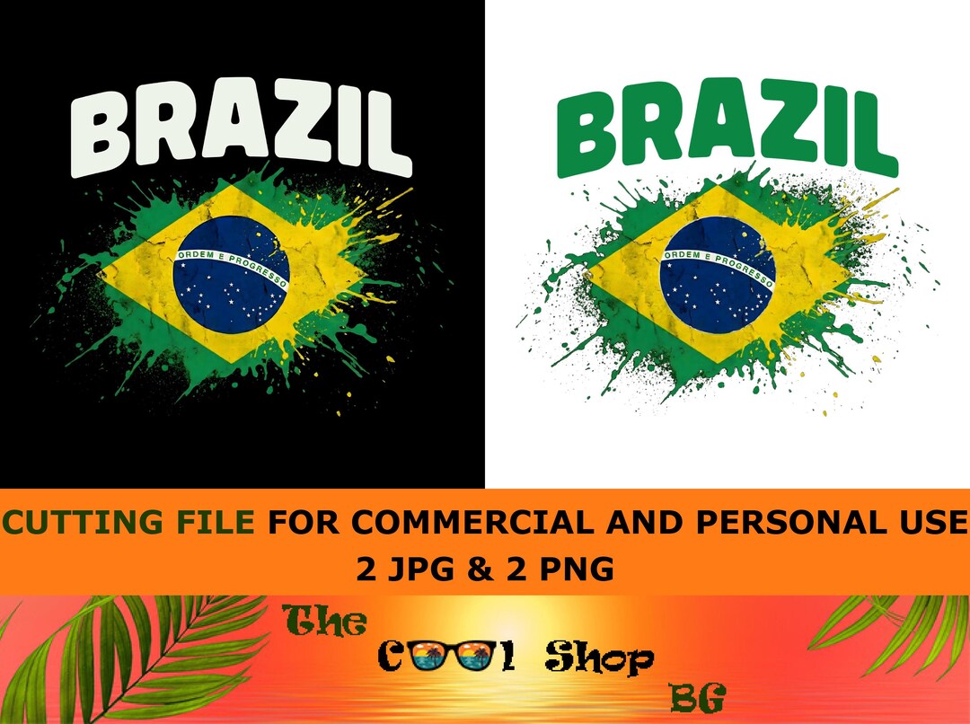 Brazil Flag PNG, Y2K Grunge Sublimation Design, Distressed Brasil ...