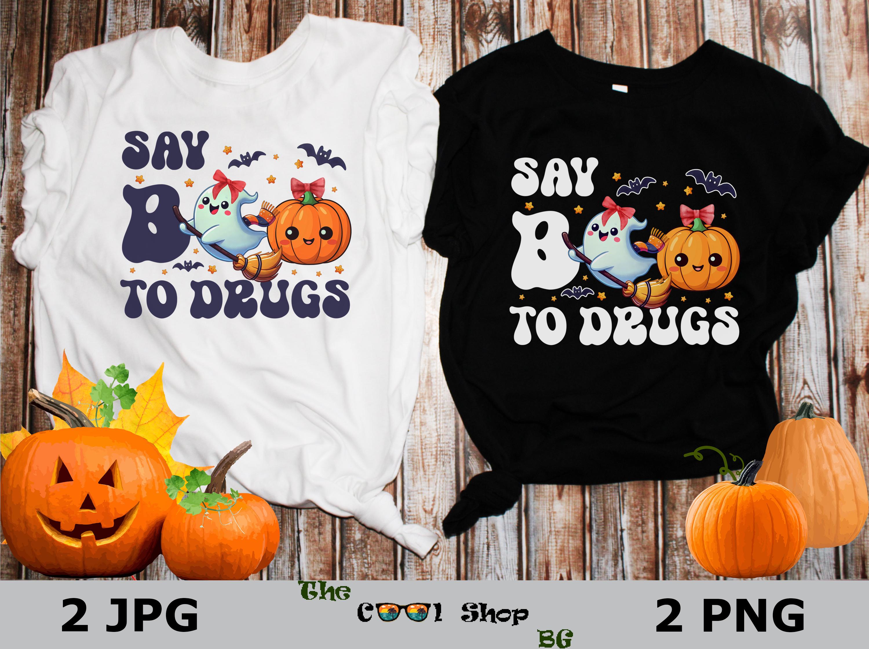 Say Boo to Drugs Png, Red Ribbon Week Png, Say No to Drugs, Drug-free ...
