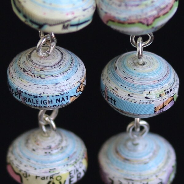 Map Paper Beads - Etsy