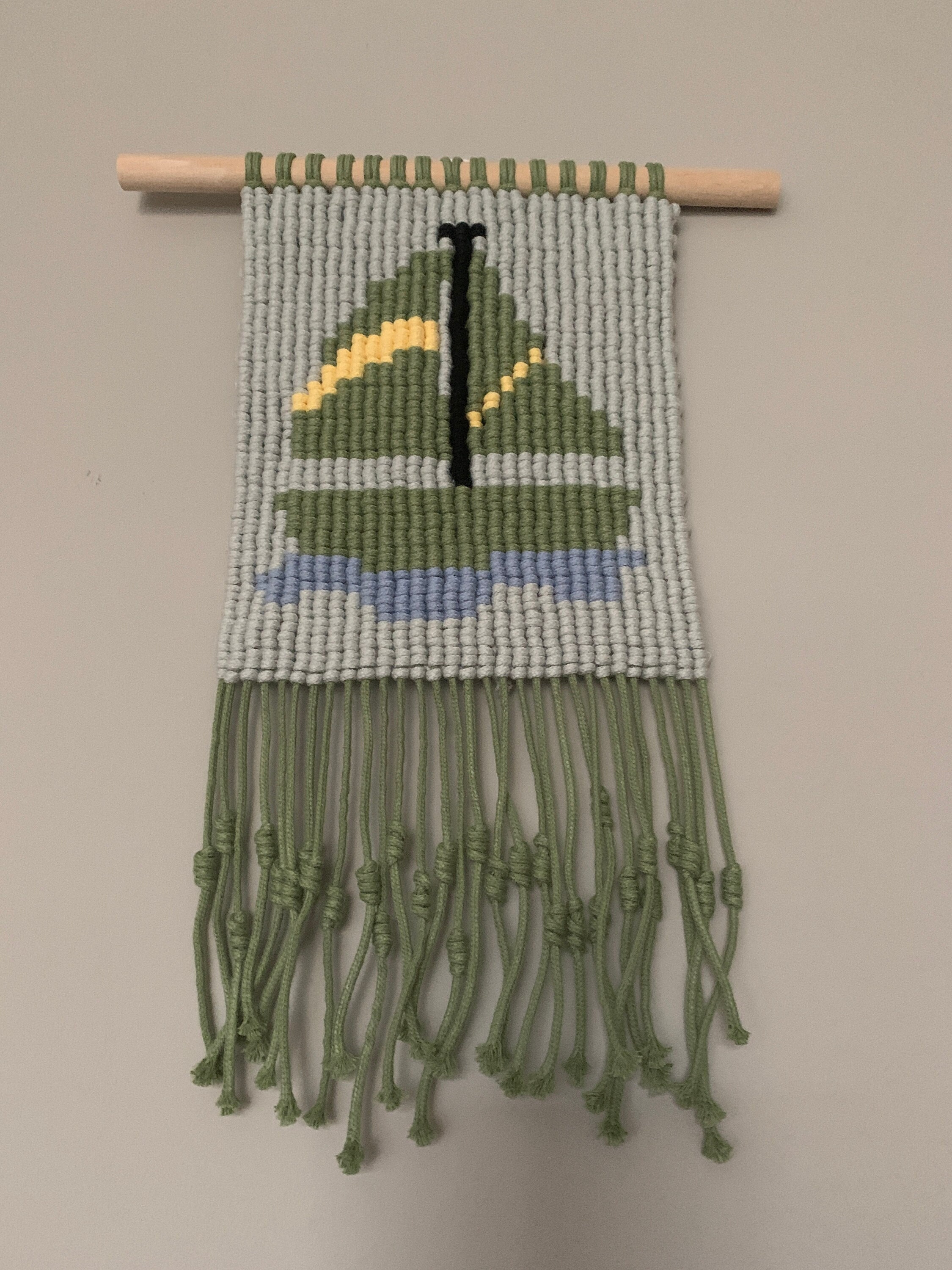 Macrame Boat Pixel Art Macrame Boat Wall Hanging Nursery - Etsy Canada