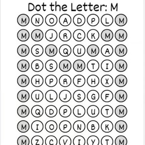Dot the Letter Alphabet Decoder A to Z - Etsy