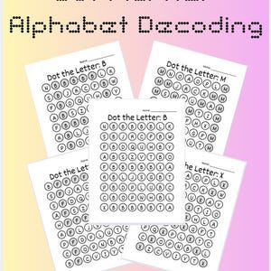 Dot the Letter Alphabet Decoder A to Z - Etsy
