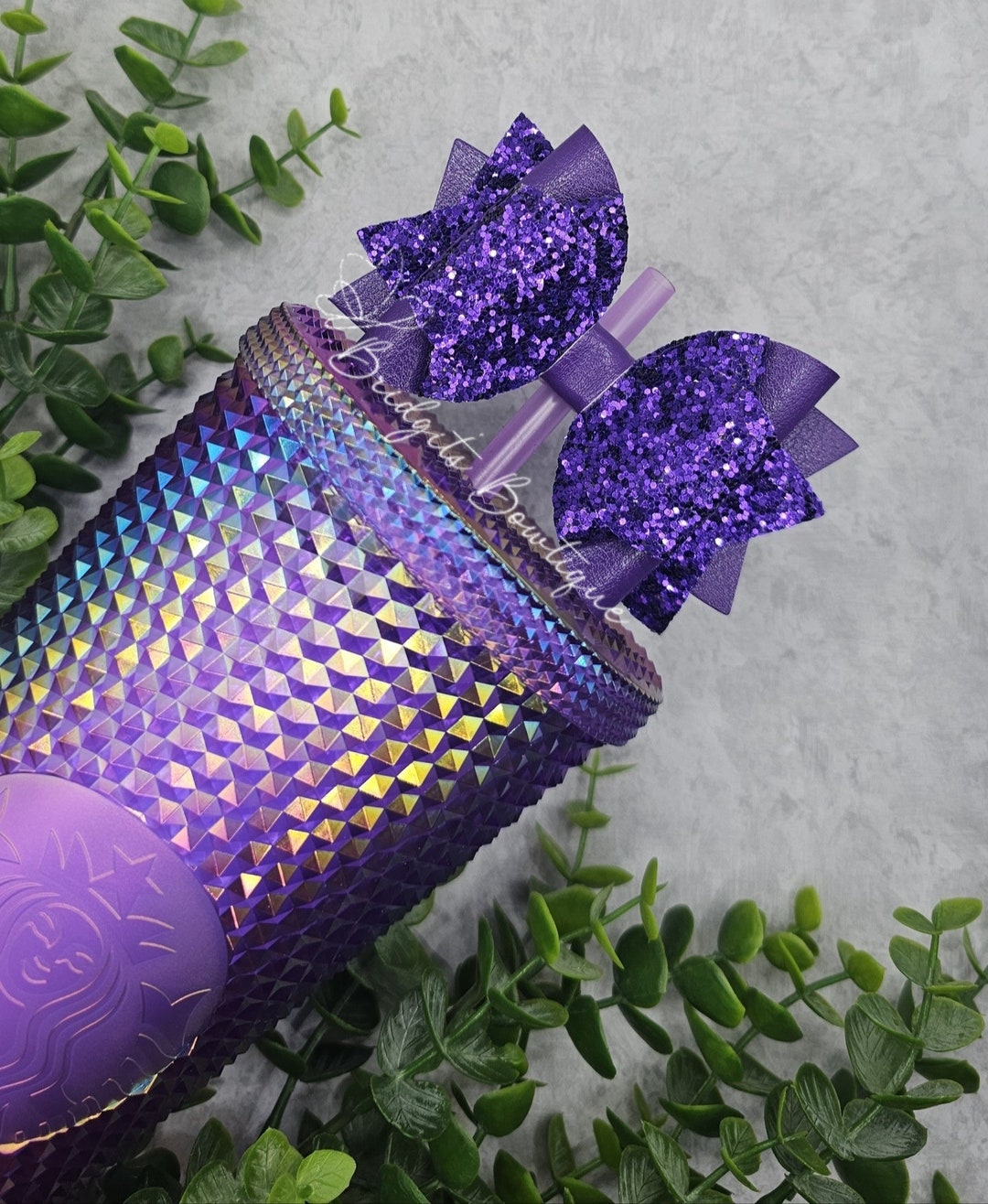 Deep Purple Stanley Bow | Starbucks Straw Bow | Stanley Accessories ...