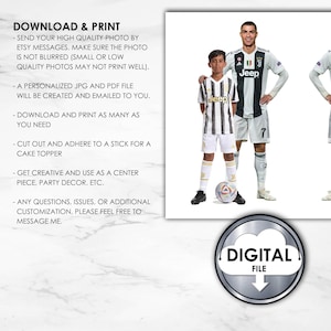 Personalized Soccer Football Juventus Cristiano Ronaldo Birthday Cake ...