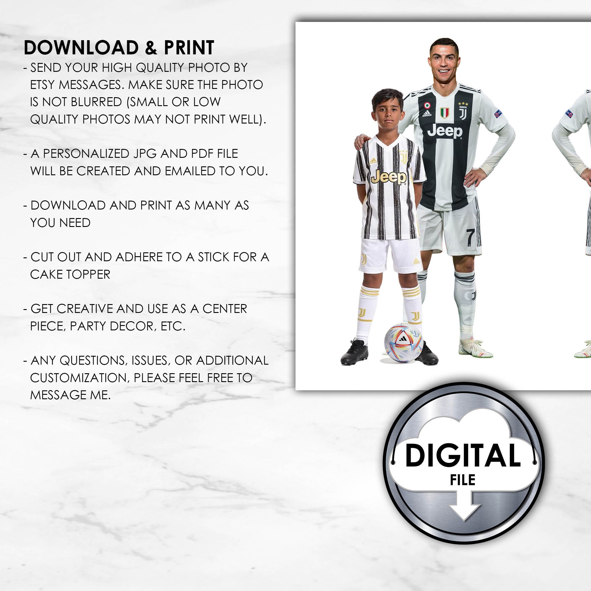 Personalized Soccer Football Juventus Cristiano Ronaldo Birthday Cake ...