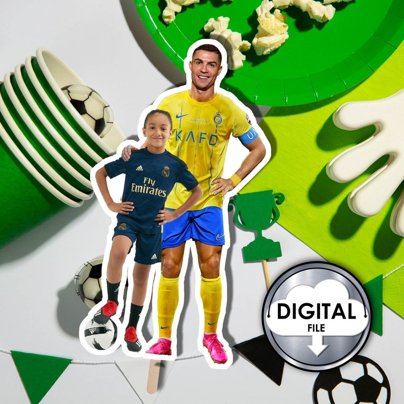 Personalized Soccer Football Cristiano Ronaldo Birthday Cake Decoration ...