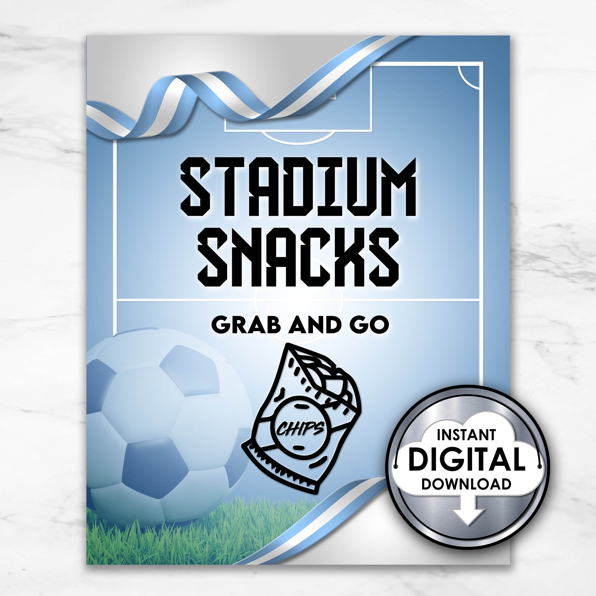 Editable Soccer Football Argentina Messi Birthday Printable Table Signs ...