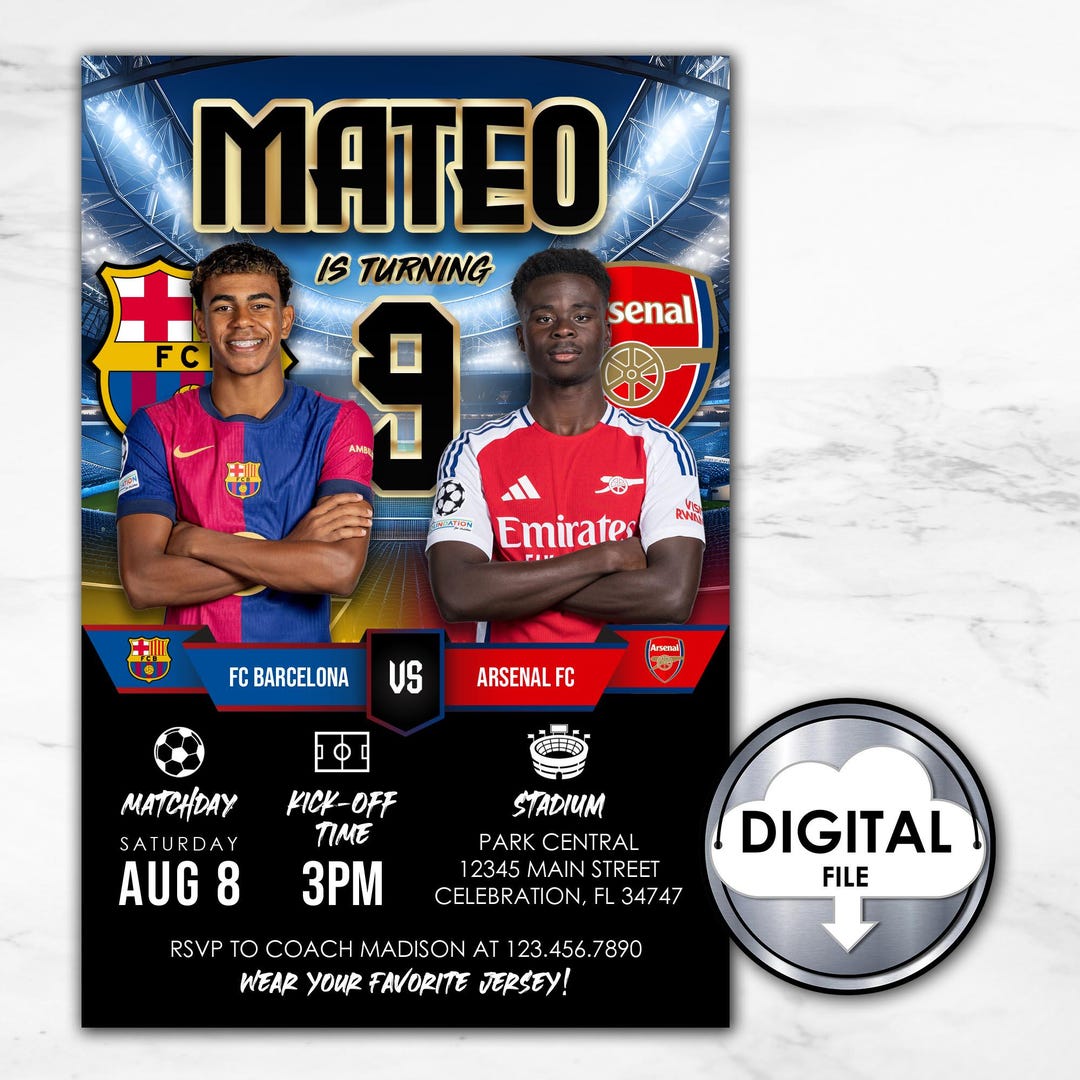 Customized Soccer Football Lamine Yamal Bukayo Saka Spain England ...