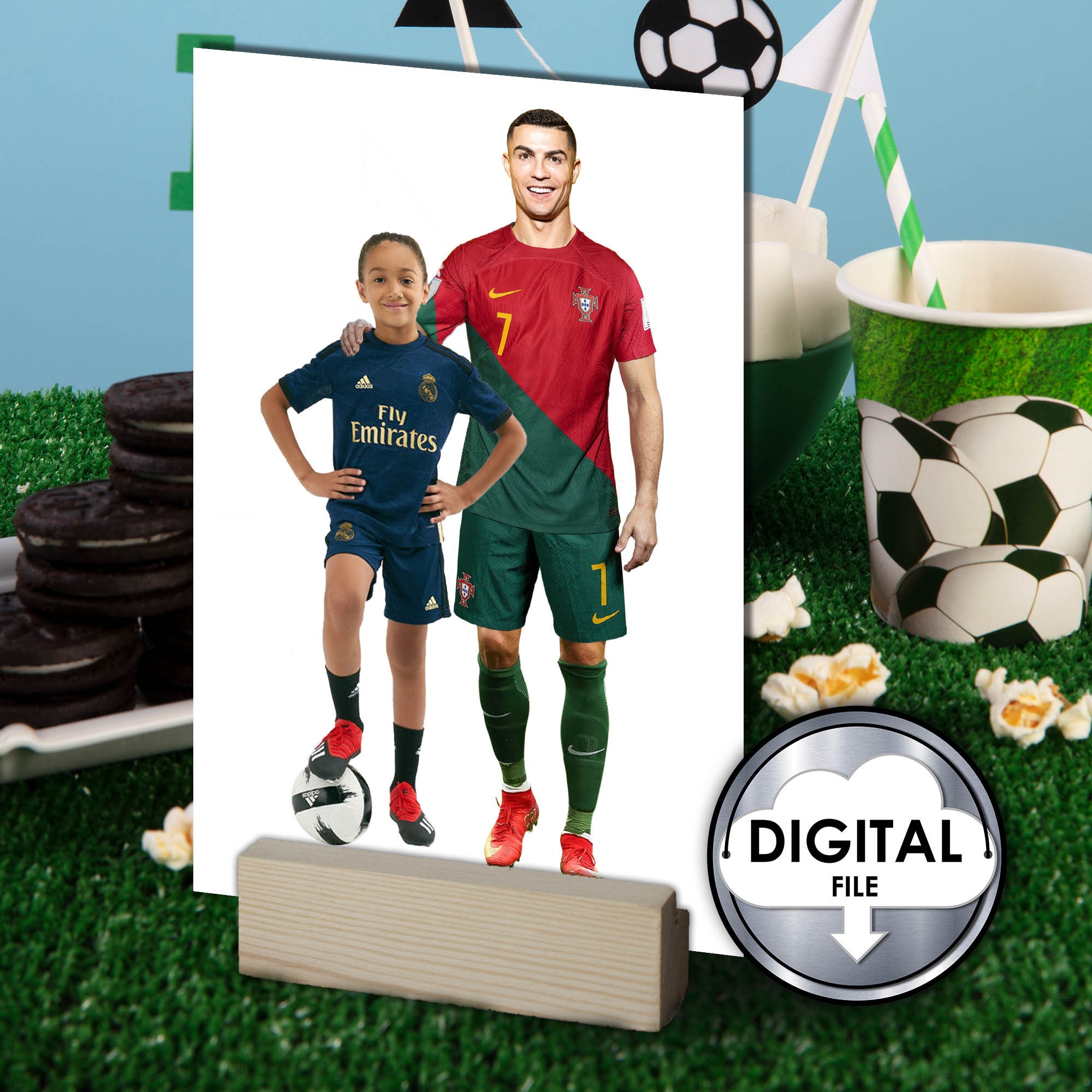 Personalized Soccer Football Portugal Cristiano Ronaldo Birthday Cake ...