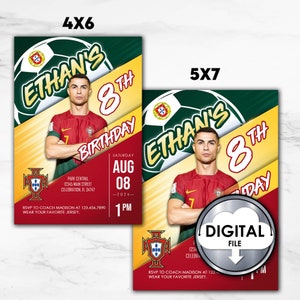 Customized Soccer Football Portugal Cristiano Ronaldo Birthday Party ...