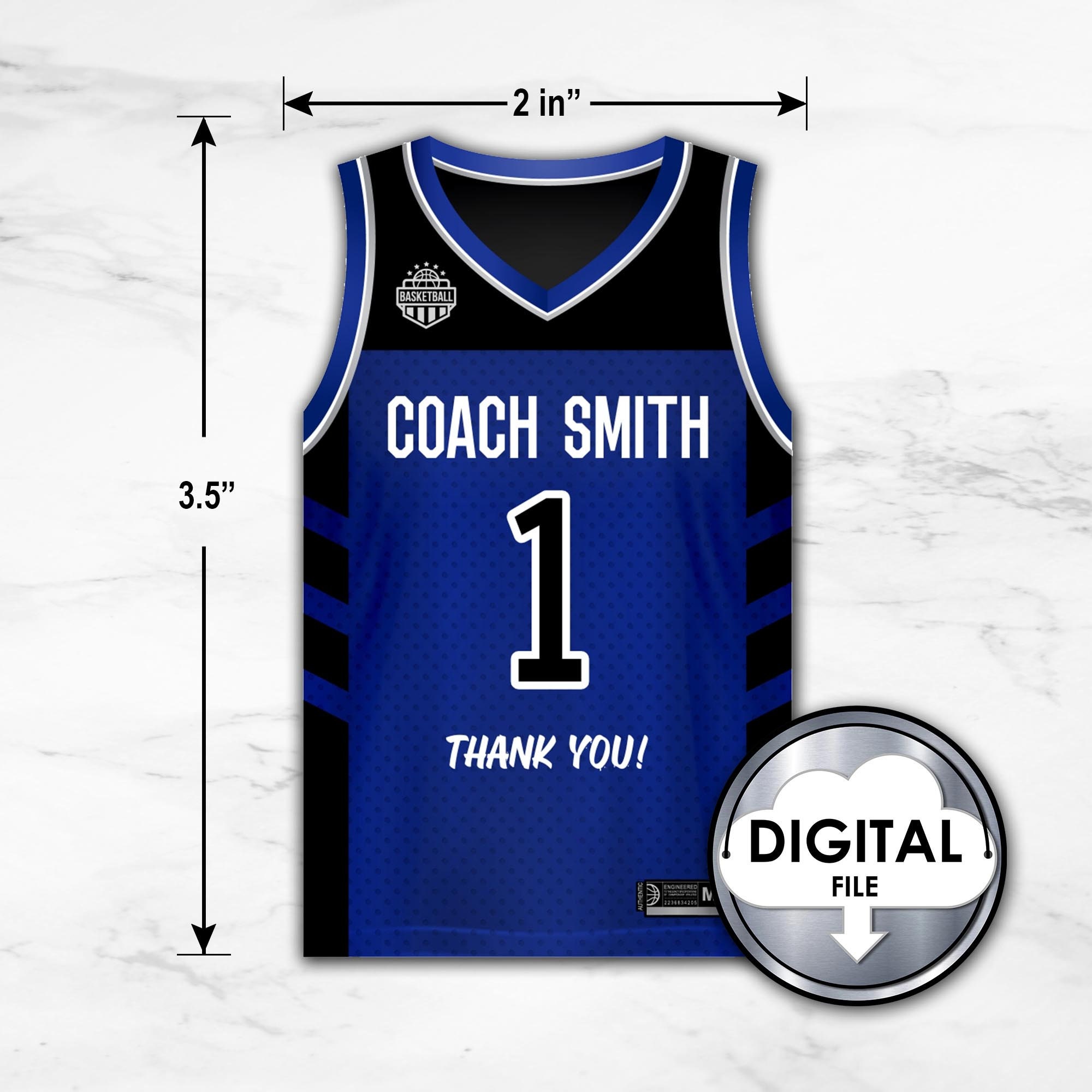 Editable Personalized Basketball Jersey Shaped Favor Tags Team Birthday ...