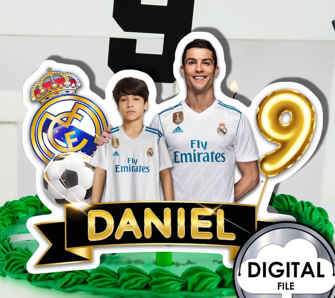 Personalized Soccer Football Cristiano Ronaldo Birthday Cake Decoration ...