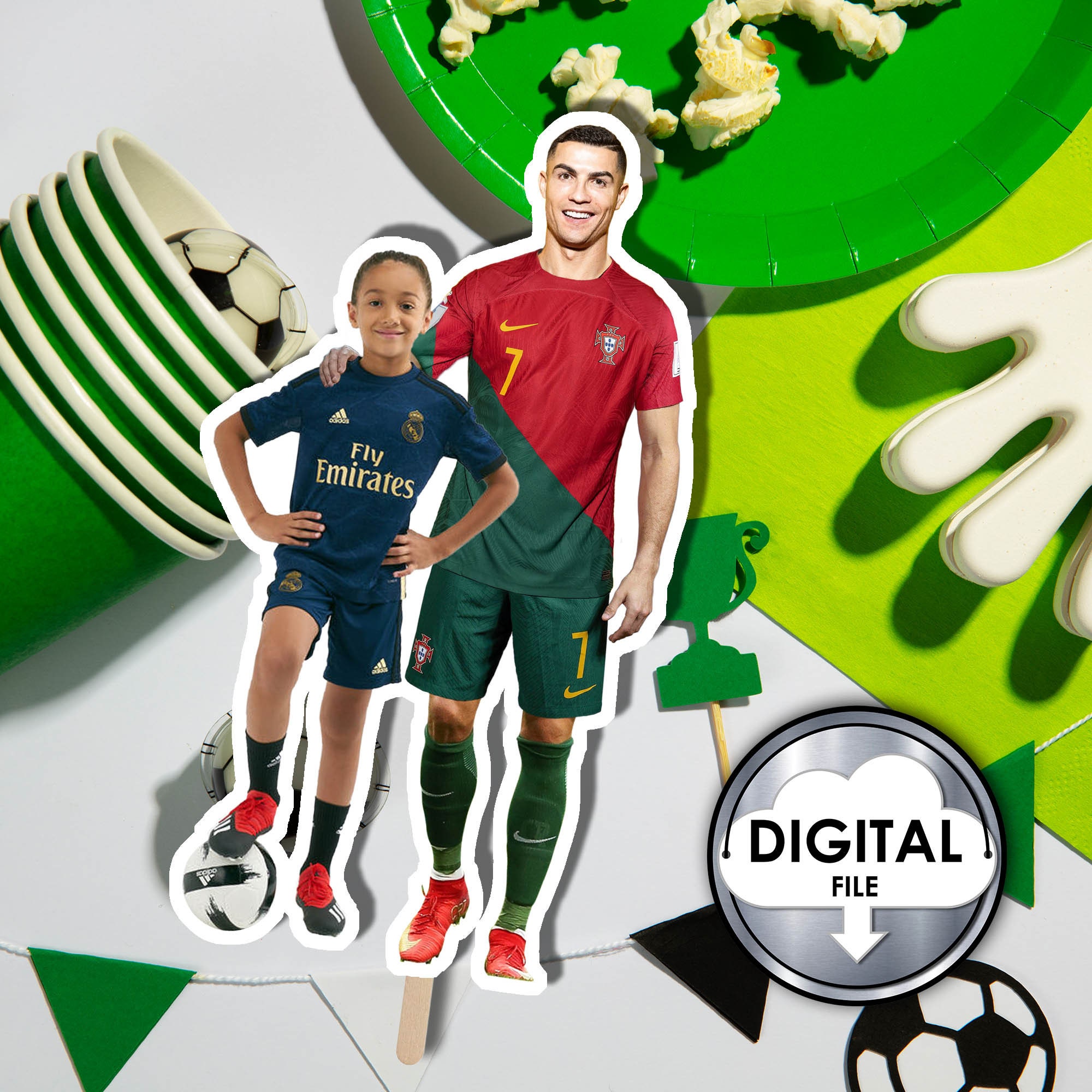 Personalized Soccer Football Portugal Cristiano Ronaldo Birthday Cake ...