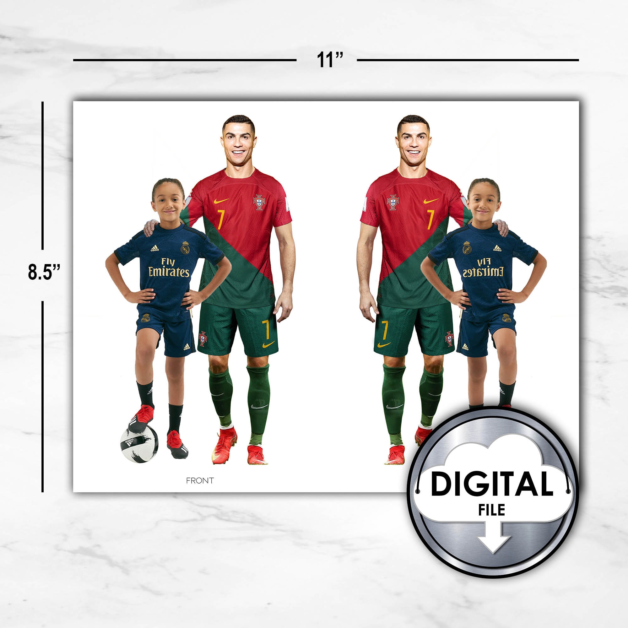 Personalized Soccer Football Portugal Cristiano Ronaldo Birthday Cake ...