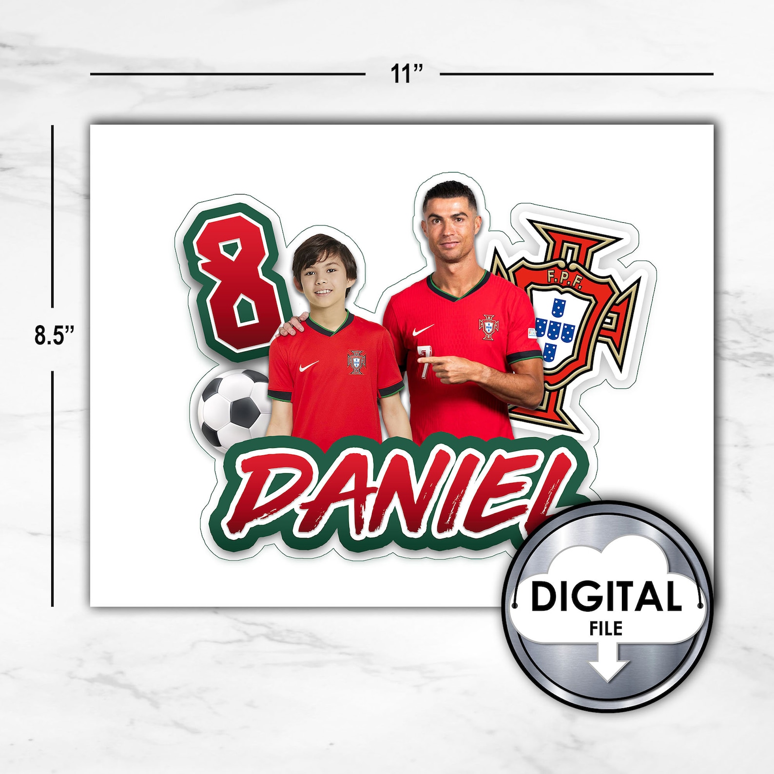 Personalized Soccer Football Cristiano Ronaldo Birthday Cake Decoration ...
